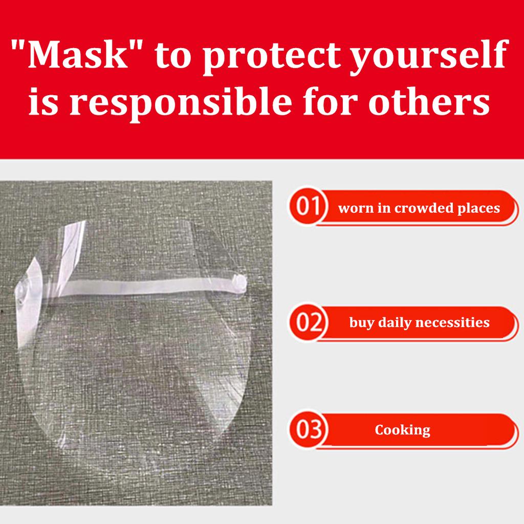 Buy Kids/Adult Transparent PVC Full Face Mask for Protection Anti-Fog ...