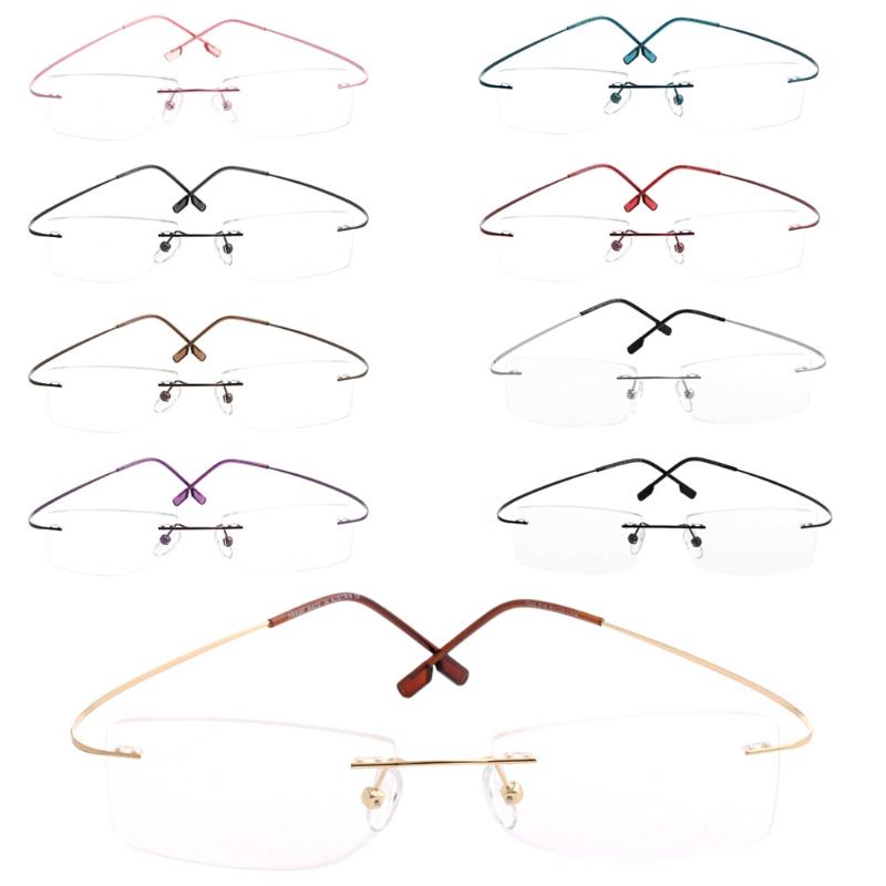 Buy Fashion Metal Rimless Eye Glasses Eyeglasses Frame Spectacle Frames ...