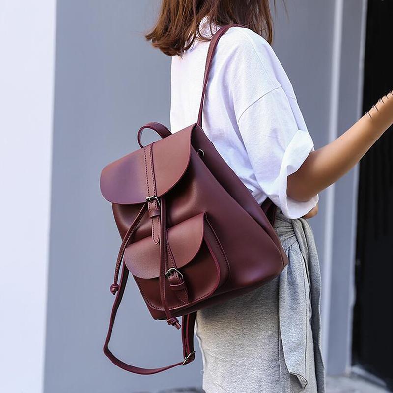 Women Backpack for Girls Drawstring Bookbag Bag School Bag for Teenage ...