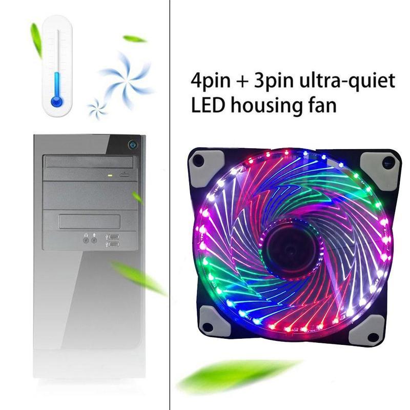 Ultra Silent PC Computer Case Fan Heatsink Cooler Cooling Anti ...