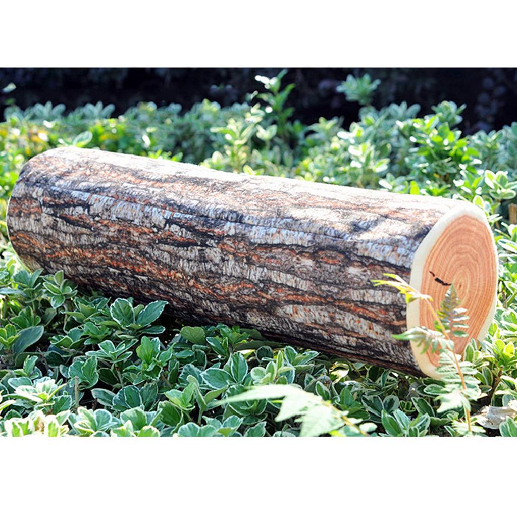 Buy 3D Digital Print Kids Funny Cute Wood Log Pillow Cylinder Throw ...