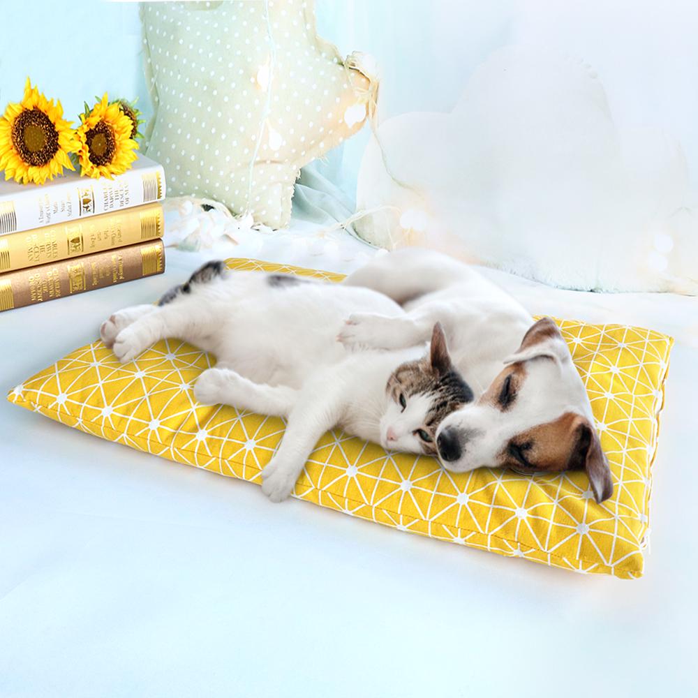 Buy Winter Dog Mattress Soft Lattice Pet Cat Mattress House Small And ...