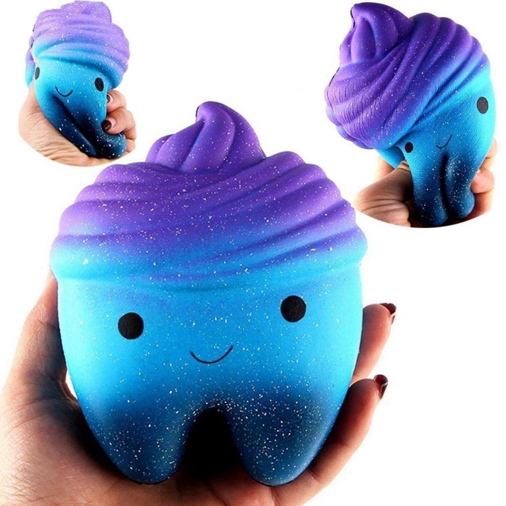 Buy Cute Colorful Tooth Squishy Slow Rising Squeeze Stress Reliever Toy ...
