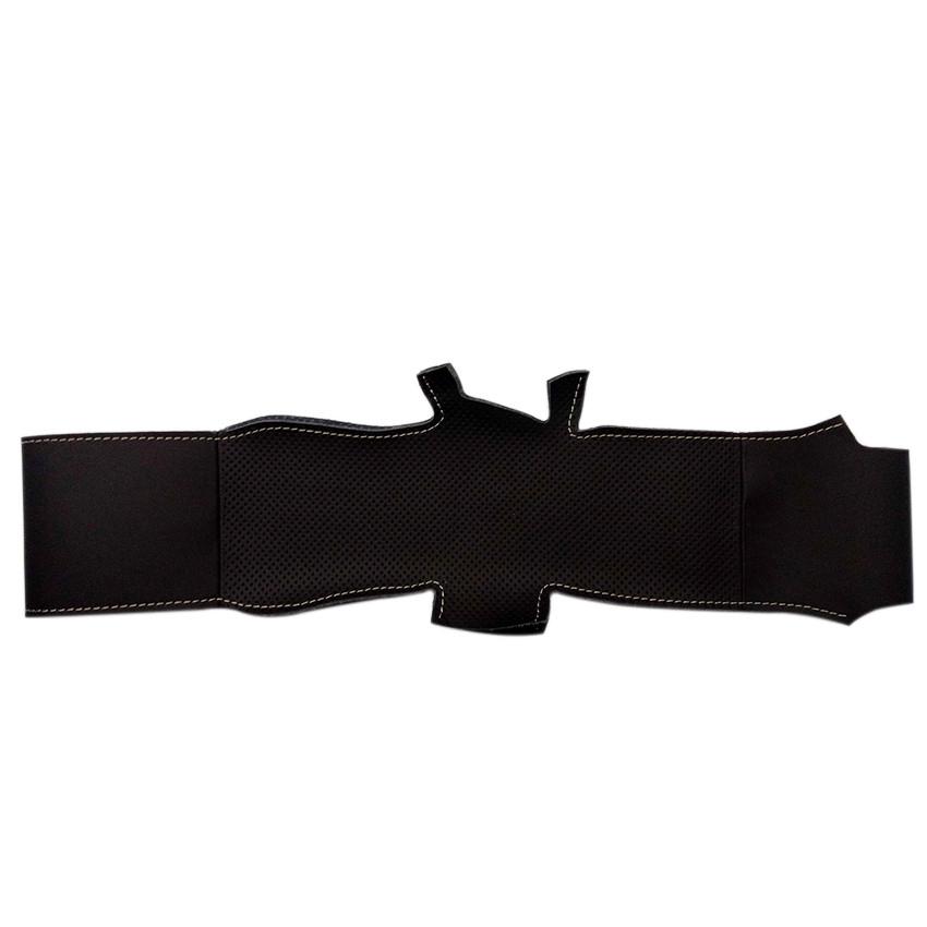 Cheap Black PU Faux Leather Hand-stitched Car Steering Wheel Cover for ...