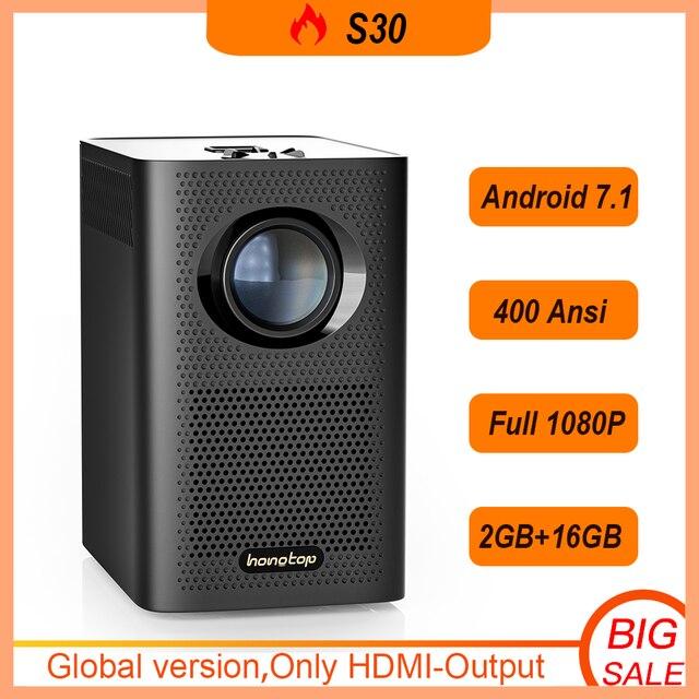 Cheap S30 MAX Projector 4K 1080P Android 10 Mini Projector 400ANSI ...