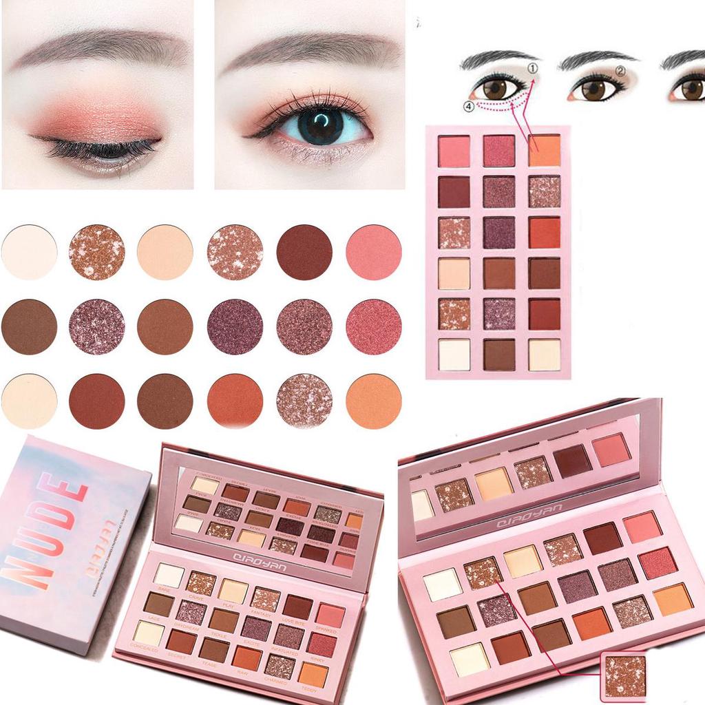 Buy Rose Desert 18 Color Eyeshadow Palette Matte Earthy Eyeshadow Women ...