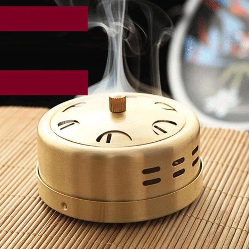 Copper Moxibustion Box High Quality Chinese Moxa Gold Heating Therapy ...