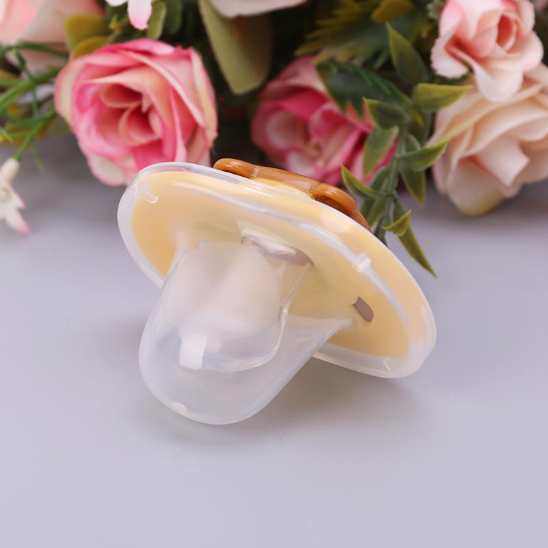 Buy Baby Soother Silicone Pacifier Nipple Cartoon Dummy Oblate Infant ...