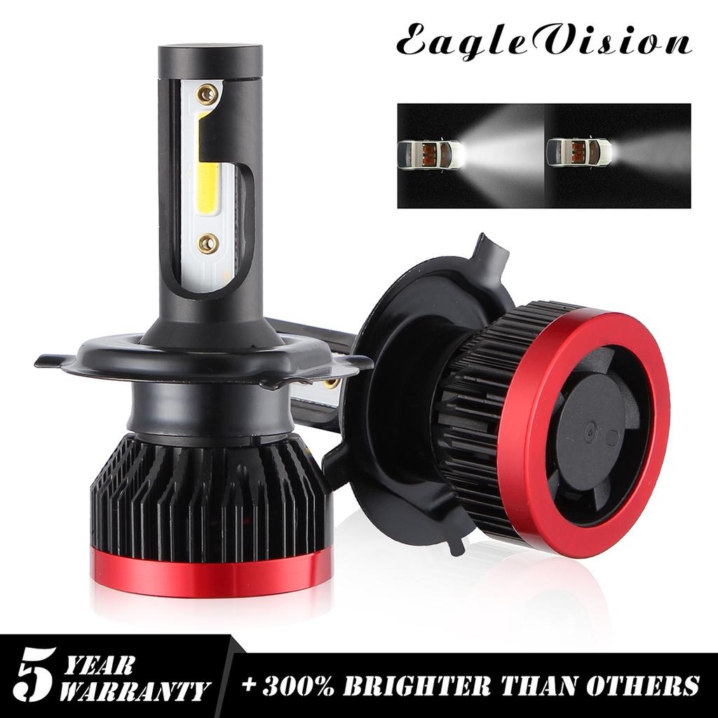 2 ADET EV7 H4 / HB2 / 9003 DC 9-32V 36W 3000LM 6000K IP67 LED Araba Far ...