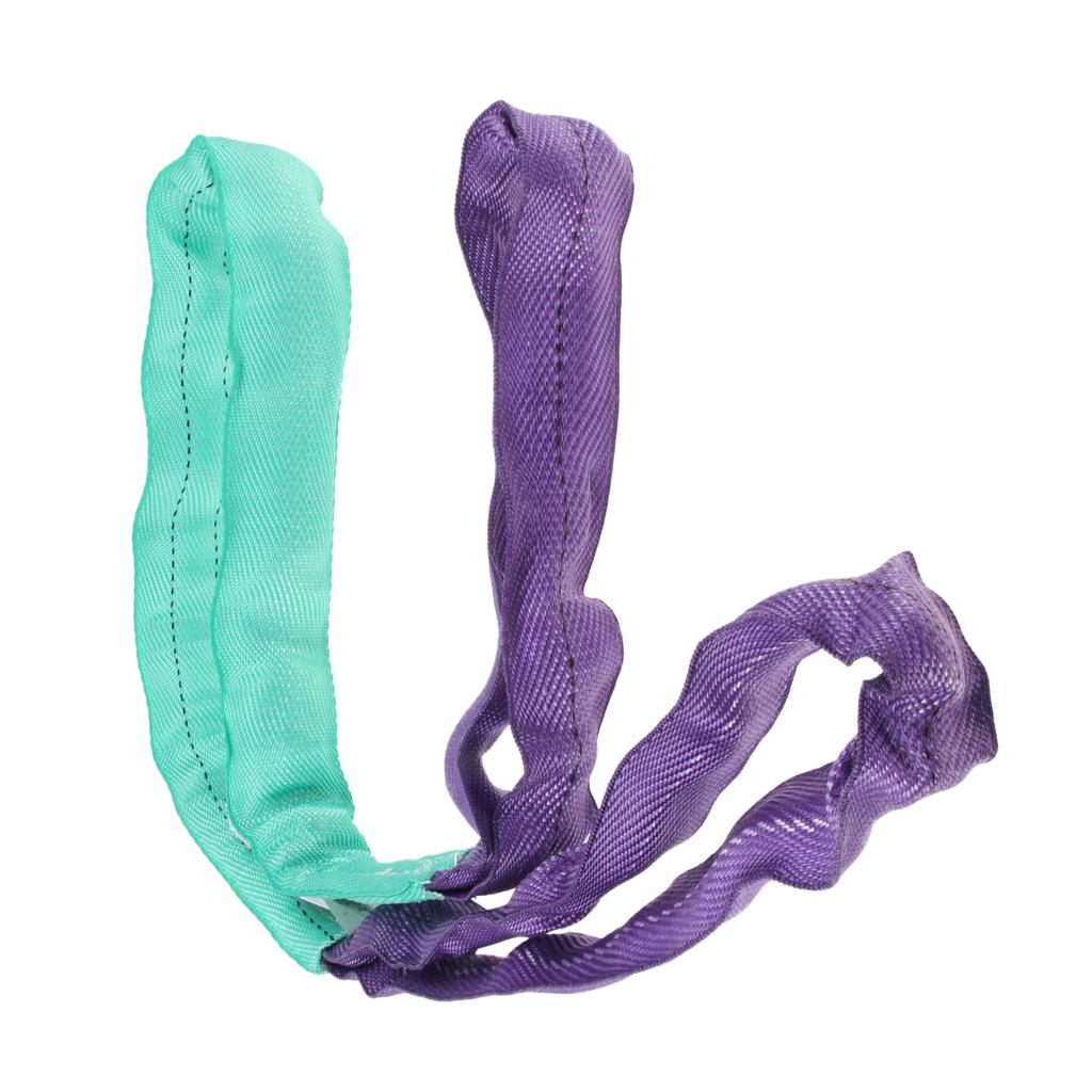 Buy Double PLY Cover Endless Round Polyster Lifting Slings Tow Strap 1 ...