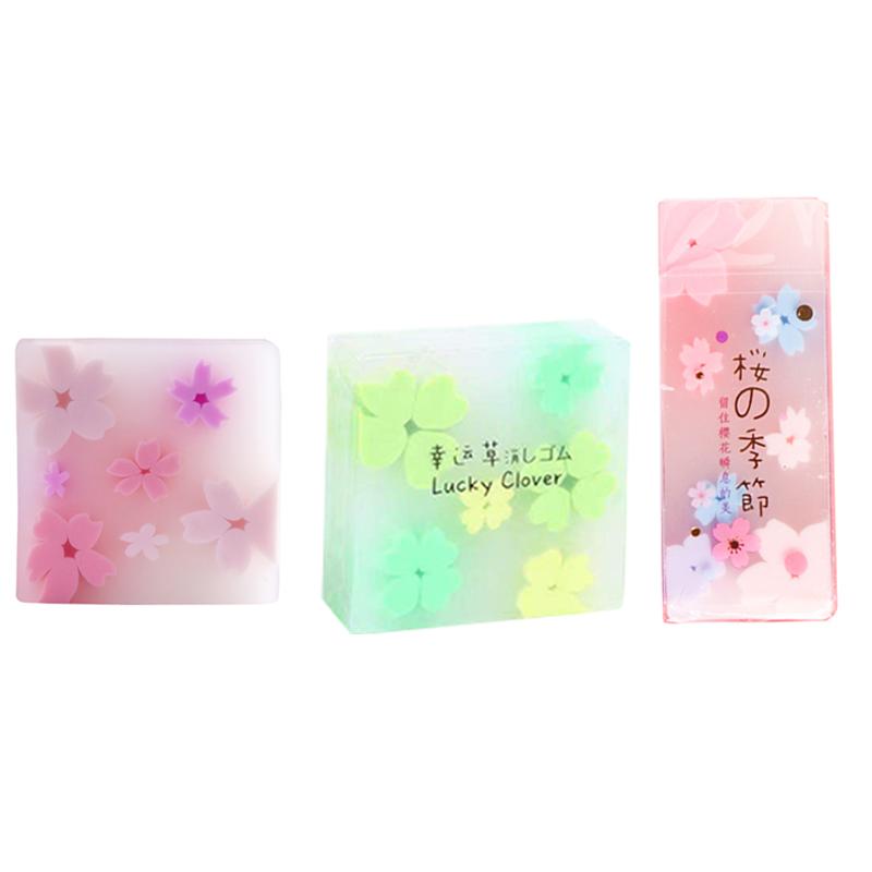 Buy Clover Flower Eraser Small Fresh Art Painting Sketch Eraser at ...