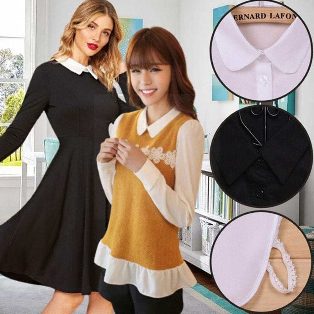 Buy Front Tie Detachable Collars Fake Collar Women Christmas Collar ...