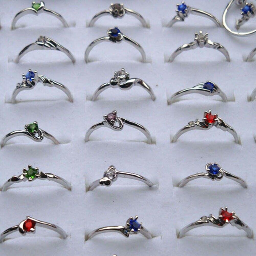 Buy 10/20/50/30/100pcs Bulk Mixed stainless Finger Ring Party Rings at ...