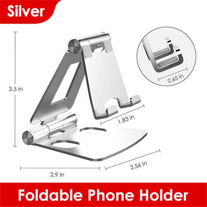 Universal Metal Folding Stand Base Portable Mobile Phone/tablet Desktop ...