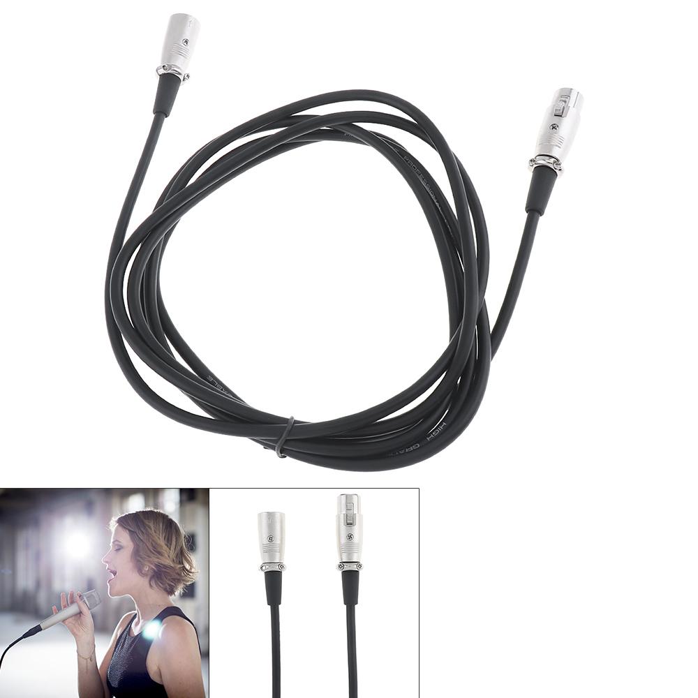 Satın alın 3m 3 Pin XLR Male to Female Microphone Extension Cable Audio ...