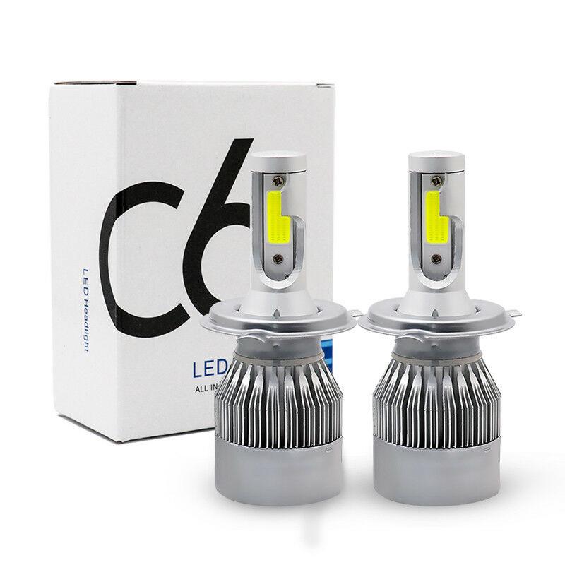 Buy 2pcs COB H4 LED 200W 40000LM Car Headlight Set Hi/Lo Beam Auto ...