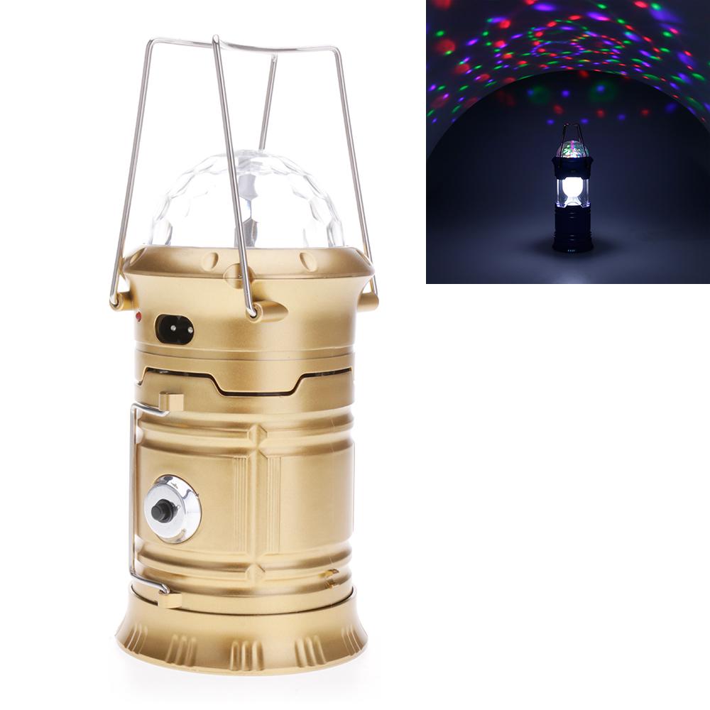 Cheap LED Camping Lantern Colour Telescopic Light USB Rotating Outdoor ...