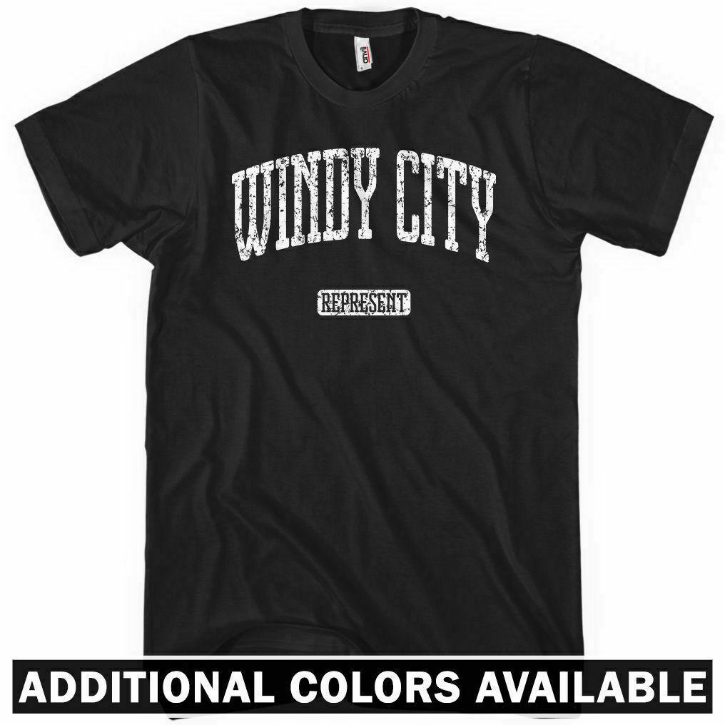 Buy Windy City Represent T Shirt Chicago 312 773 T -Shirt Cool Tee Top ...
