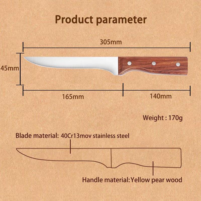 Cheap 6.5 Inches Professional Kitchen Knife High Carbon Steel Boning ...