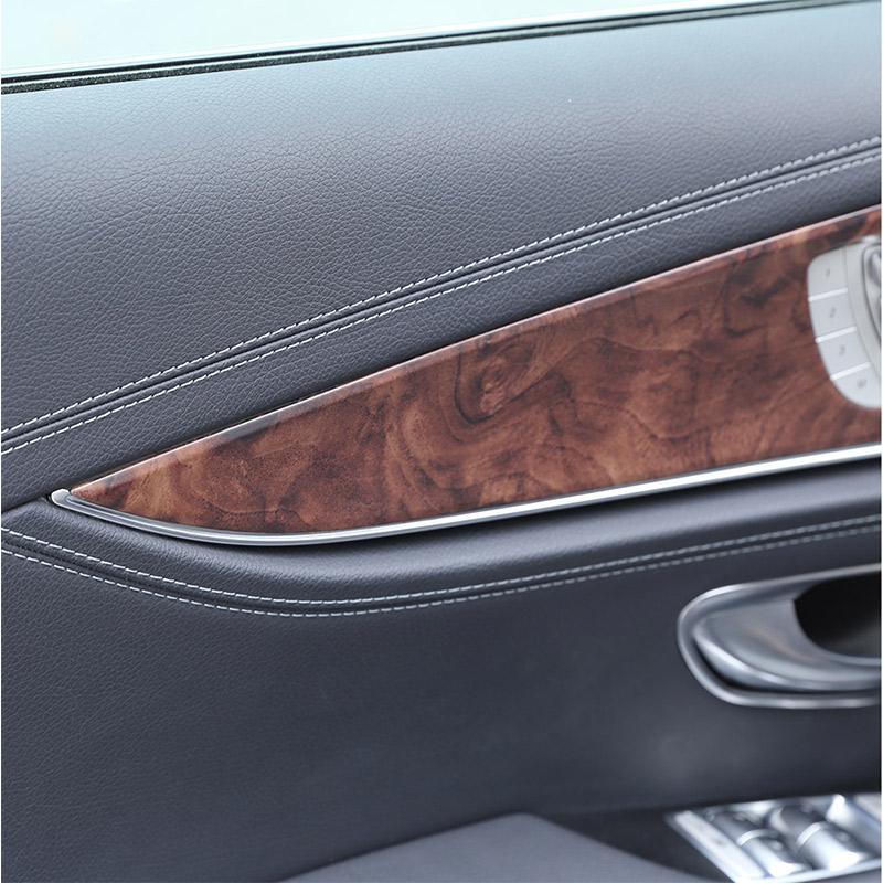 Buy Interior Door Decoration Panel Cover Trims for Mercedes Benz E ...