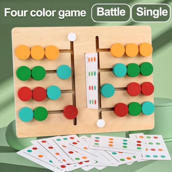 1 Set Creative Color Sorting Toys Wooden Blocks Colorful Puzzle Board ...