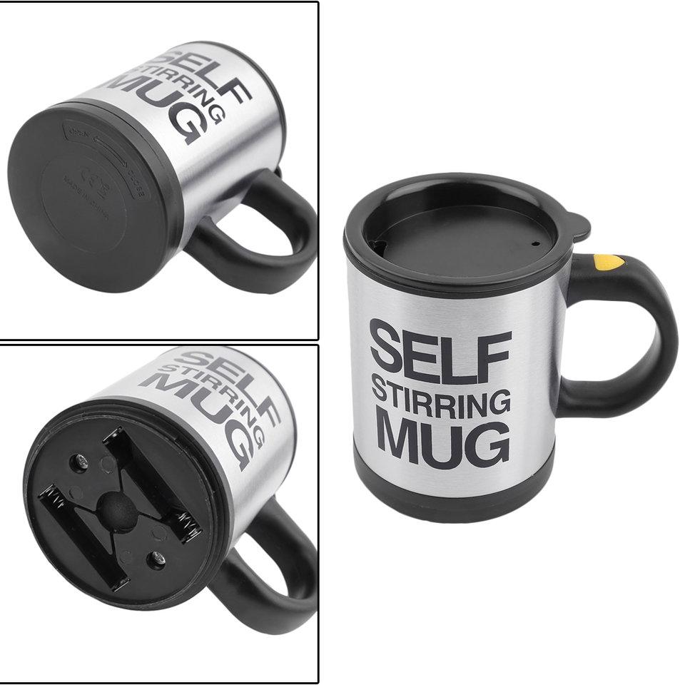Automatic Mixing coffee Tea cup Lazy Self strring mug button Pressing ...