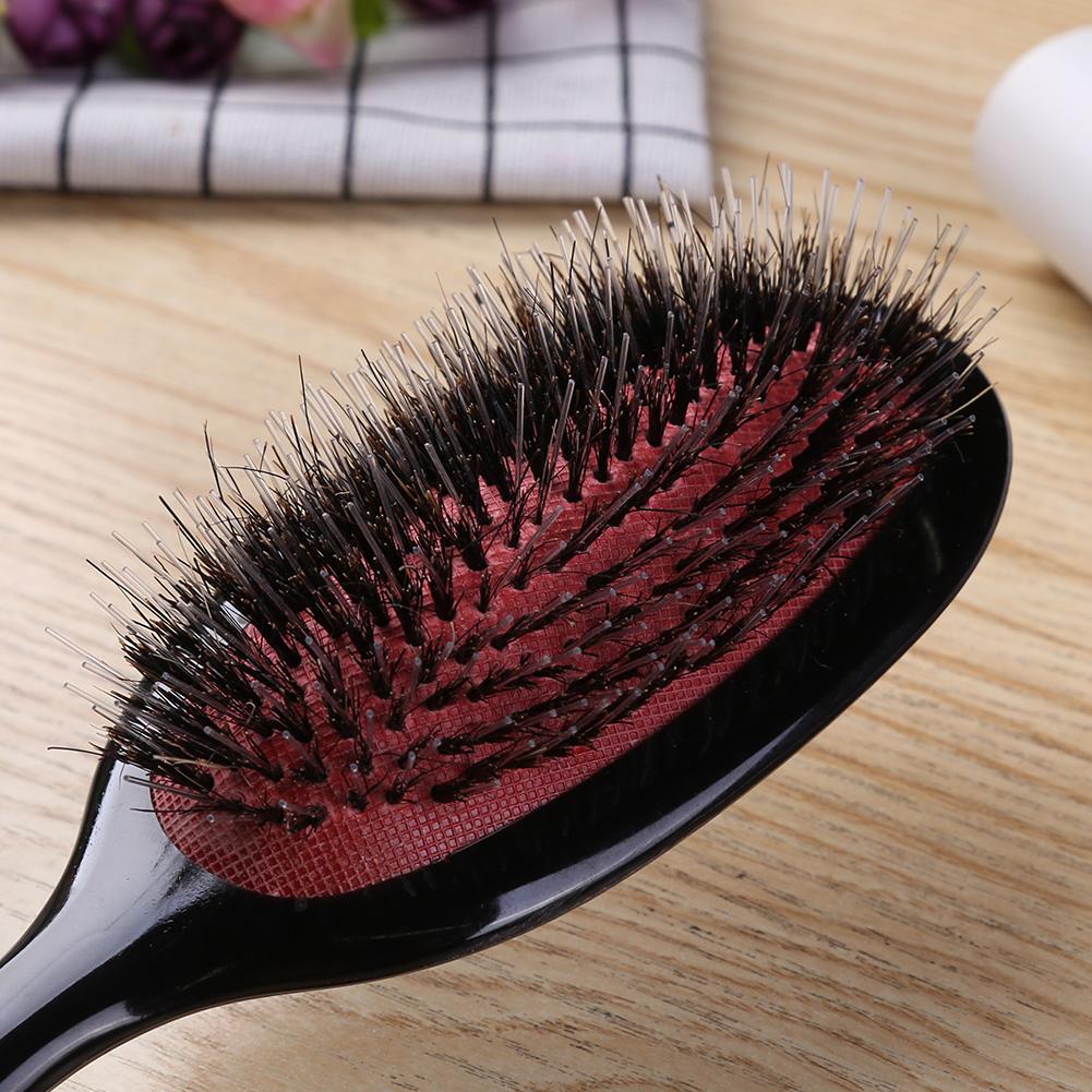 Buy Beauty Massage Oval Comb Anti-static Boar Bristle Salon Hair Brush ...