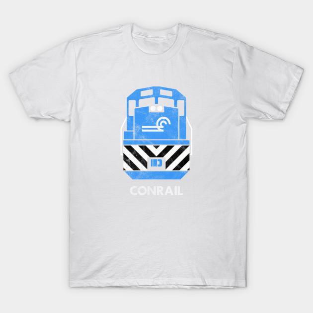 Buy T Shirt Women Vintage Conrail Railroad Train Engine T Shirt ...