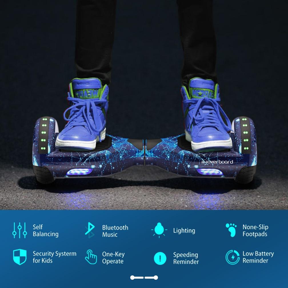 Cumpără Hoverboard Ihoverbord H1 2 Wheels Hoverboards with Led Lights ...