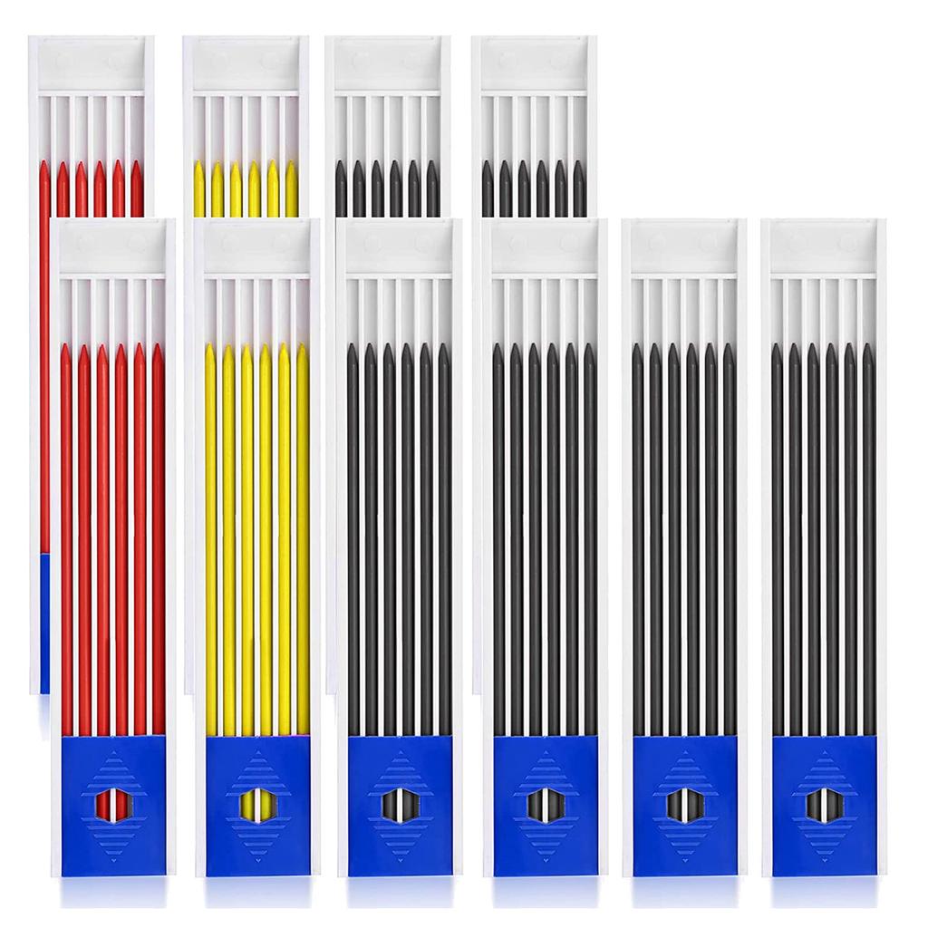 60Pcs 2.8Mm Pencil Refill Lead, Solid Carpenter Pencil Refills For ...