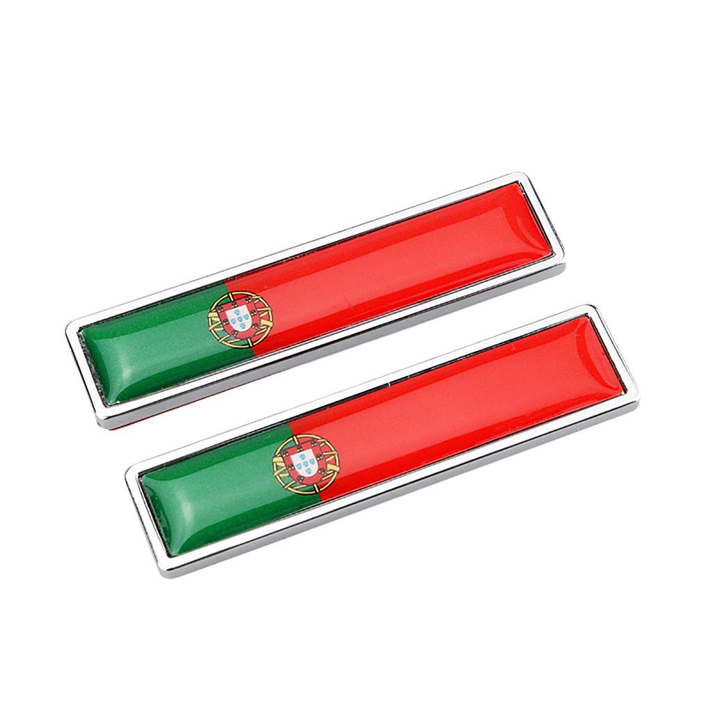 Buy National Flag Emblem DIY Metal Car Sticker Car Styling - Portugal ...