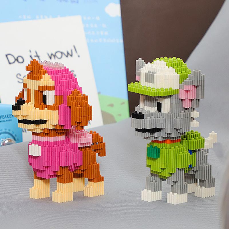 Buy Mini Blocks Assembly Animal Model Building Bricks Shiba Dog Husky ...