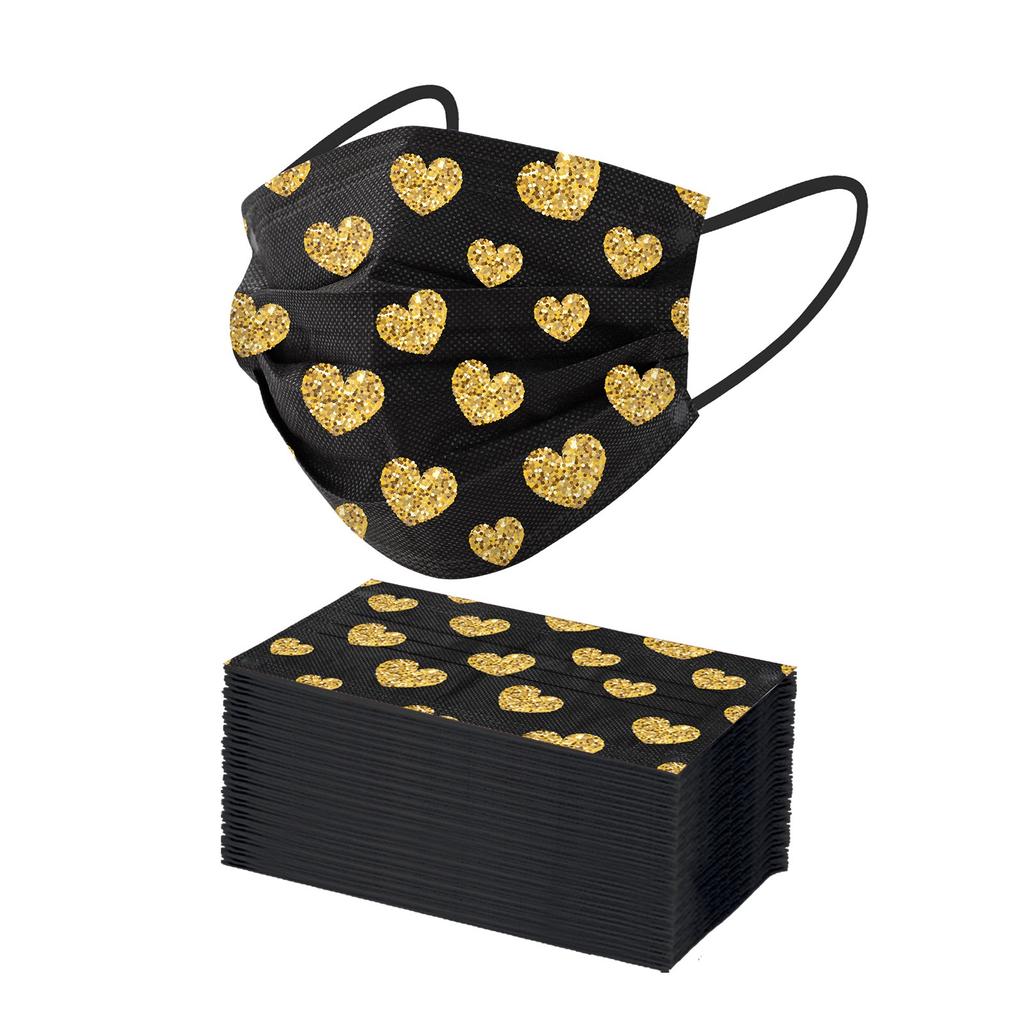 Cheap 10PC Adult'S Valentine's Day Love Mask Disposable Protective ...