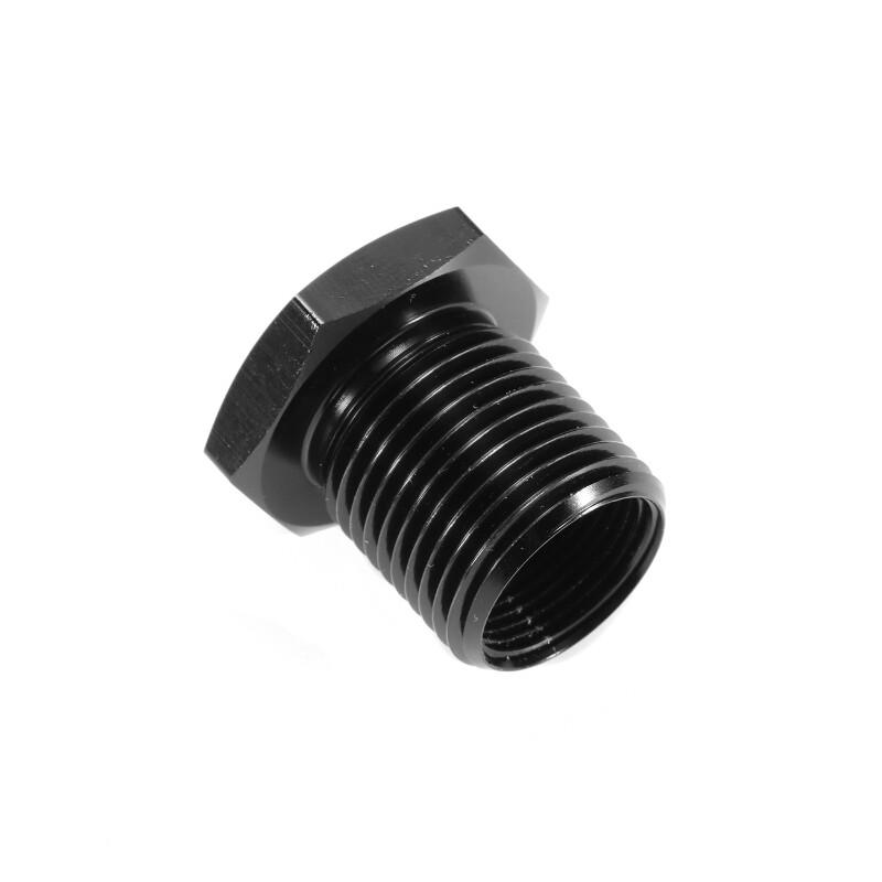 Buy Black Hex Car Modified Fuel Filter Adapter Connector 5 / 8-24 3 / 4 ...