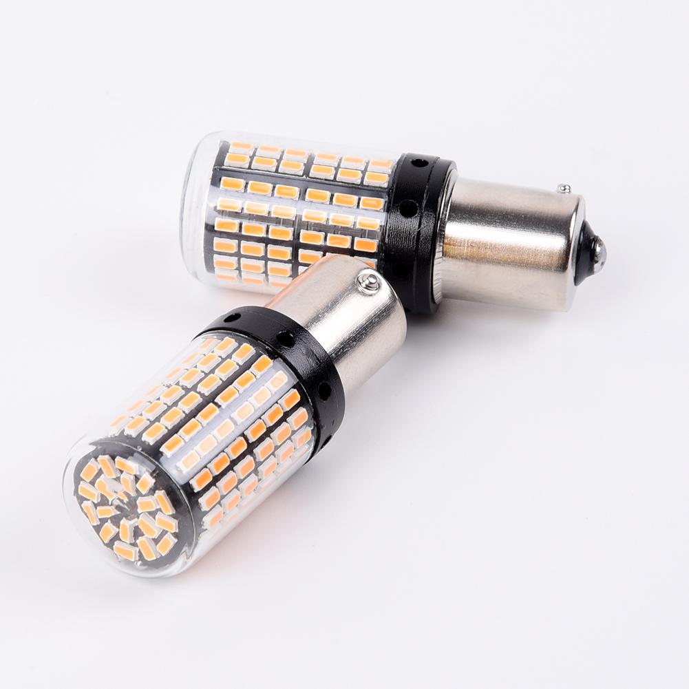 Buy 1156 BAU15S Amber 7507 Turn Signal Bulb PY21W Canbus Led Turn Signa ...