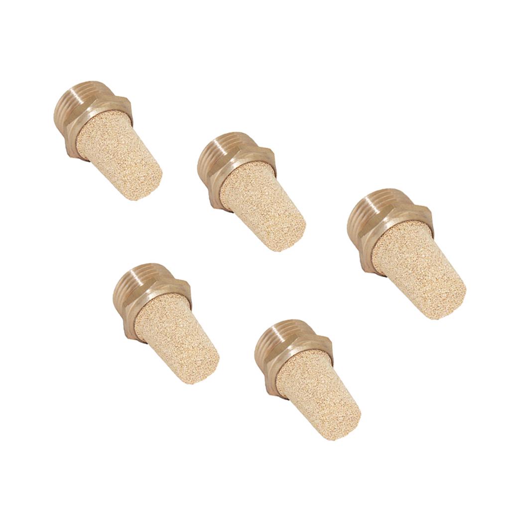 Buy 5Piece Pneumatic Muffler Silencer Air Flow Speed Controller 4 Inch ...