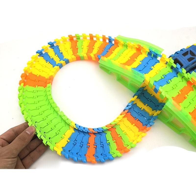 Buy 115PCS DIY Stunt Track Car Variety Rail Car Track Model Suit Train ...