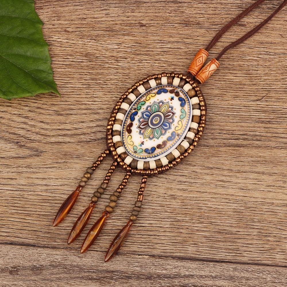 Cheap Ethnic style Nepalese jewelry, leather necklace, exotic design ...