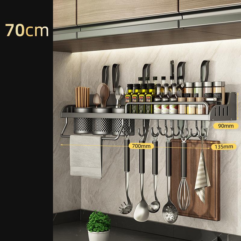 Cheap Kitchen Storage Rack No Punching Multifunctional Household Hook ...