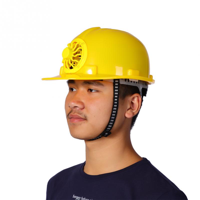 Buy Cool Construction Hard Hat Adjustbale Safety Helmet with Solar ...
