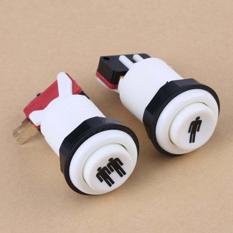 Buy Long Start Button DIY Kit 1P + 2P Player Push Button for Arcade ...