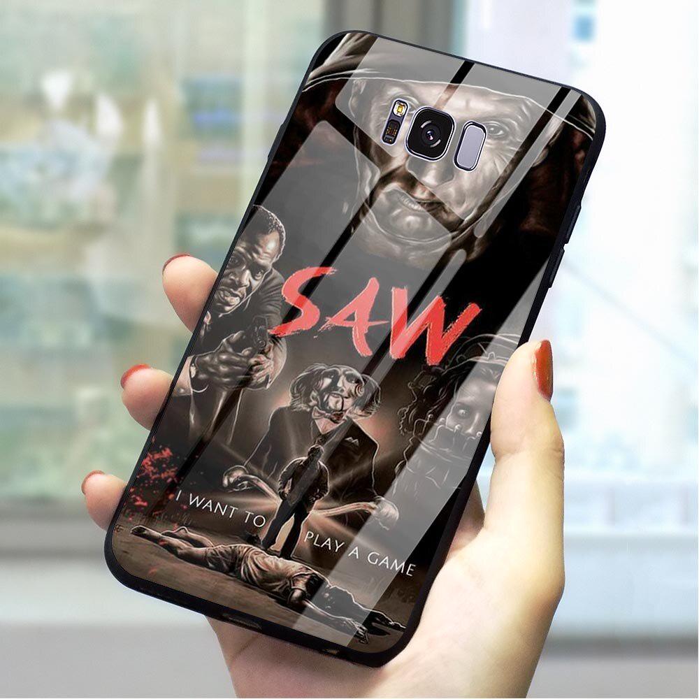 Cumpără Jigsaw Saw Horror Glass Phone Case for Samsung S8 Plus Note 8 9 ...