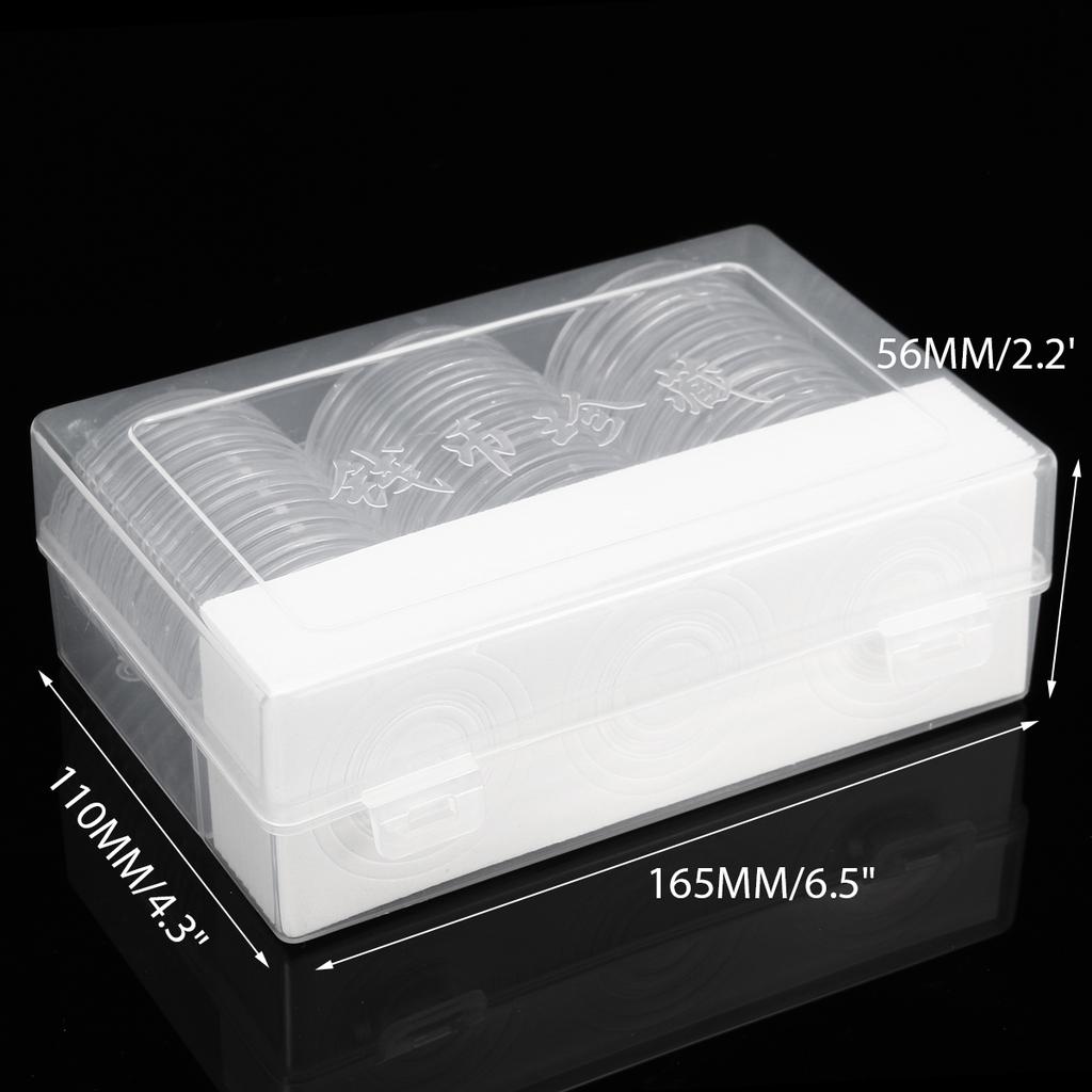 Buy 30Pcs Clear Round Coin Collection Capsules Case Coin Capsules Case ...