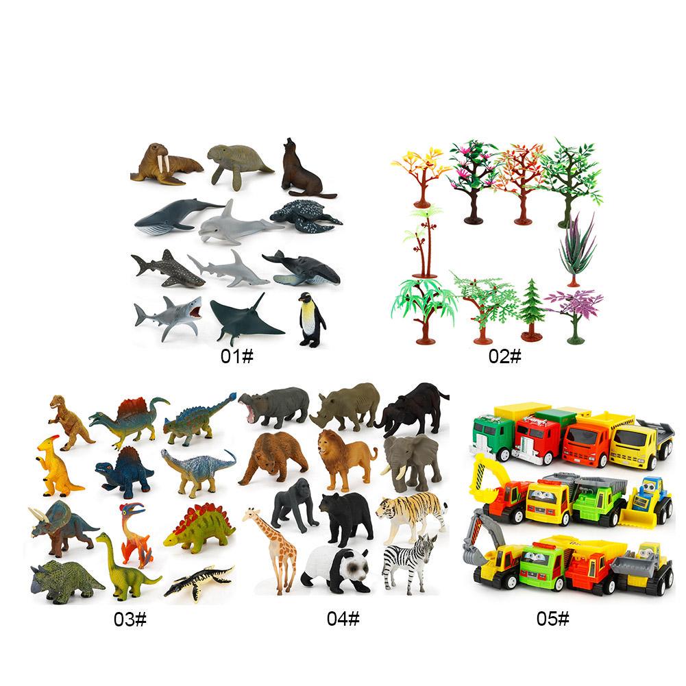 Buy Cute Children Dinosaur Animal Tree Models Kit Kids Imagination Toy ...