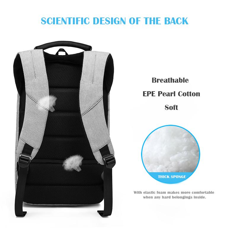 Buy Anti Thief Male Backpack Usb Charging 15 .6 Inch Laptop Back Bags ...