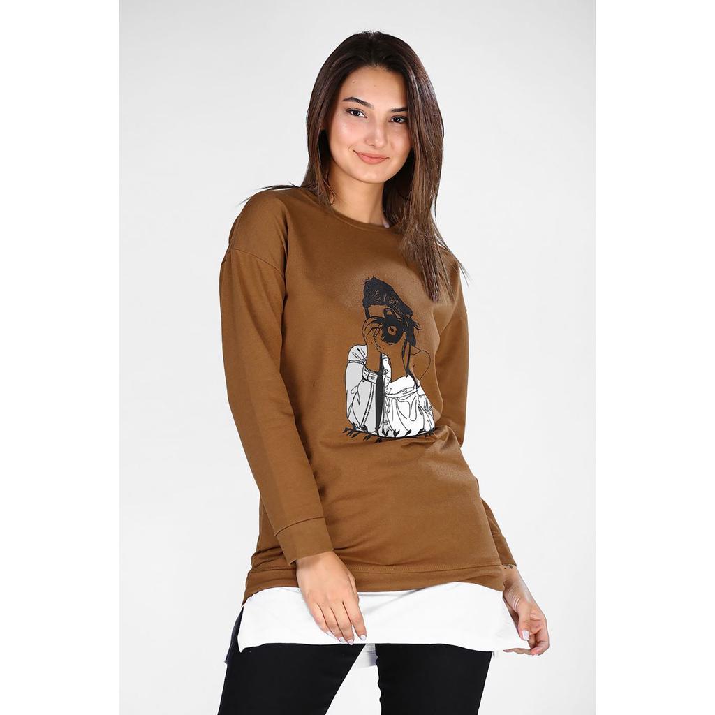 Buy Women's Tan Printed Tunic at affordable prices — free shipping ...