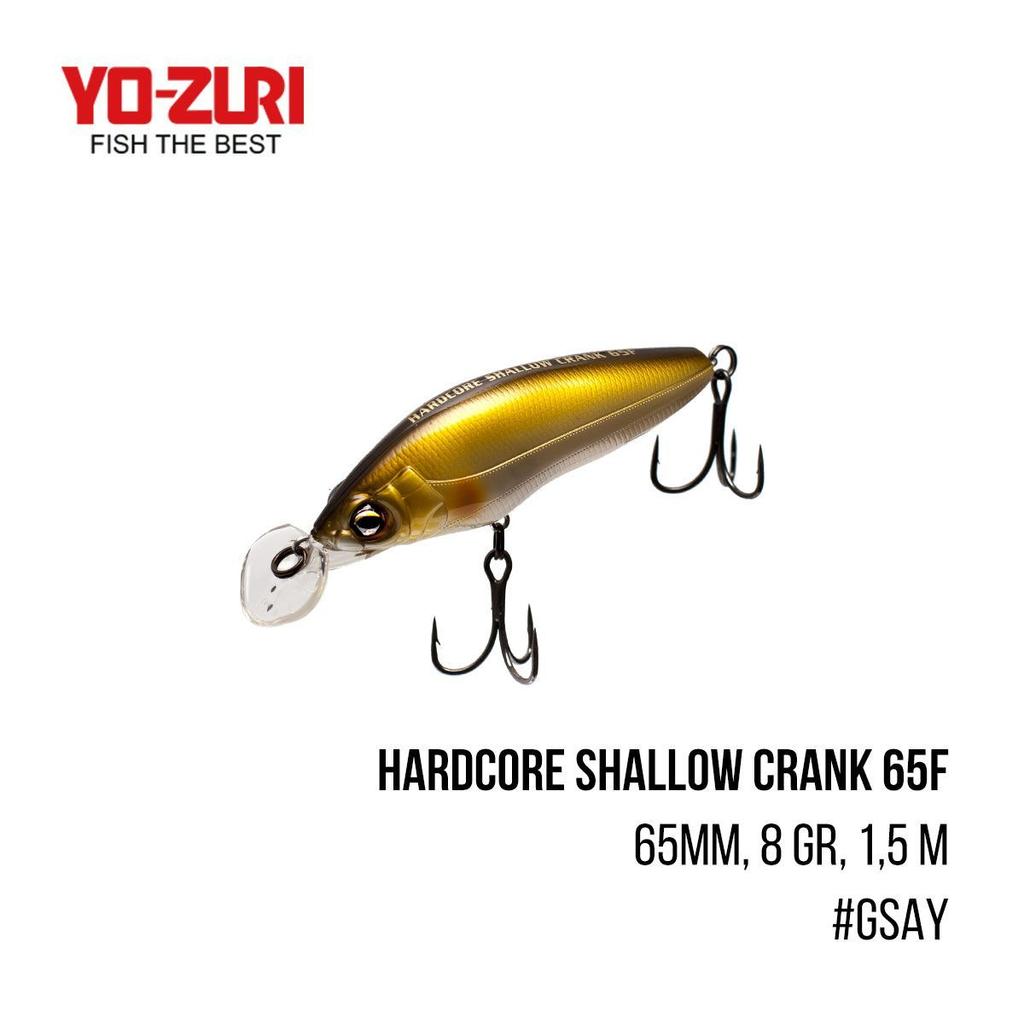 Buy Wobbler Yo-Zuri Hardcore Shallow Crank 65F (65mm, 8 Gr, 1.5 M) at affordable prices — free ...