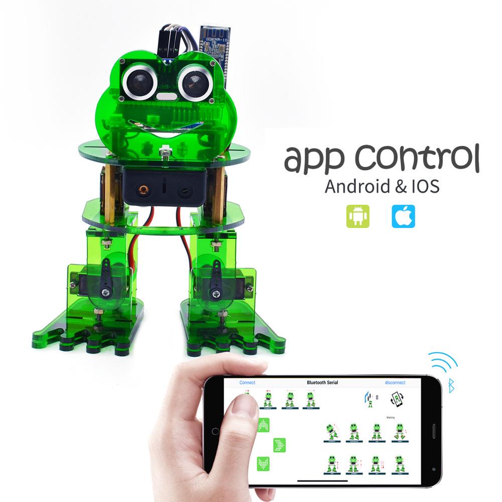 Buy NEW! Keyestudio DIY 4-DOF Robot Kit Frog Robot for Arduino Nano Graphical Programming ...