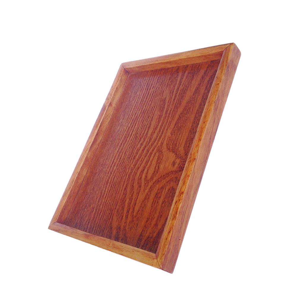 Natural Wood Serving Tray SPA Tea Food Server Dishes Platter Brown ...