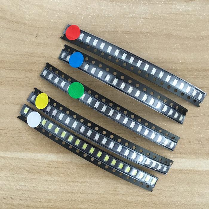 Buy 100pcs SMD 1206 Led Light Package Electronics Led Diy Kit Red Green ...